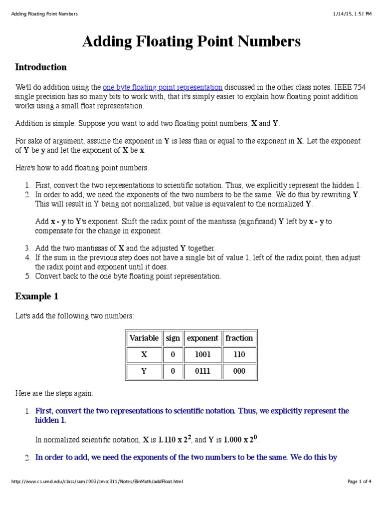 How to Add Floating Point Numbers | Exponentiation | Theory Of Computation