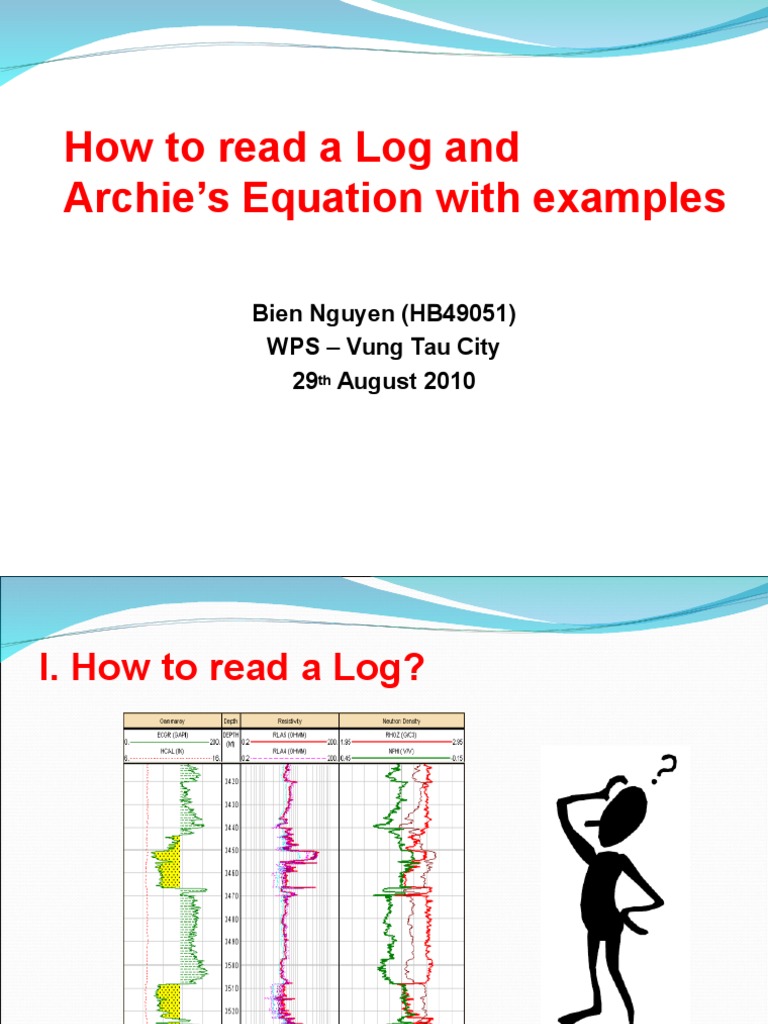 How To Read A Log | PDF | Porosity | Physics