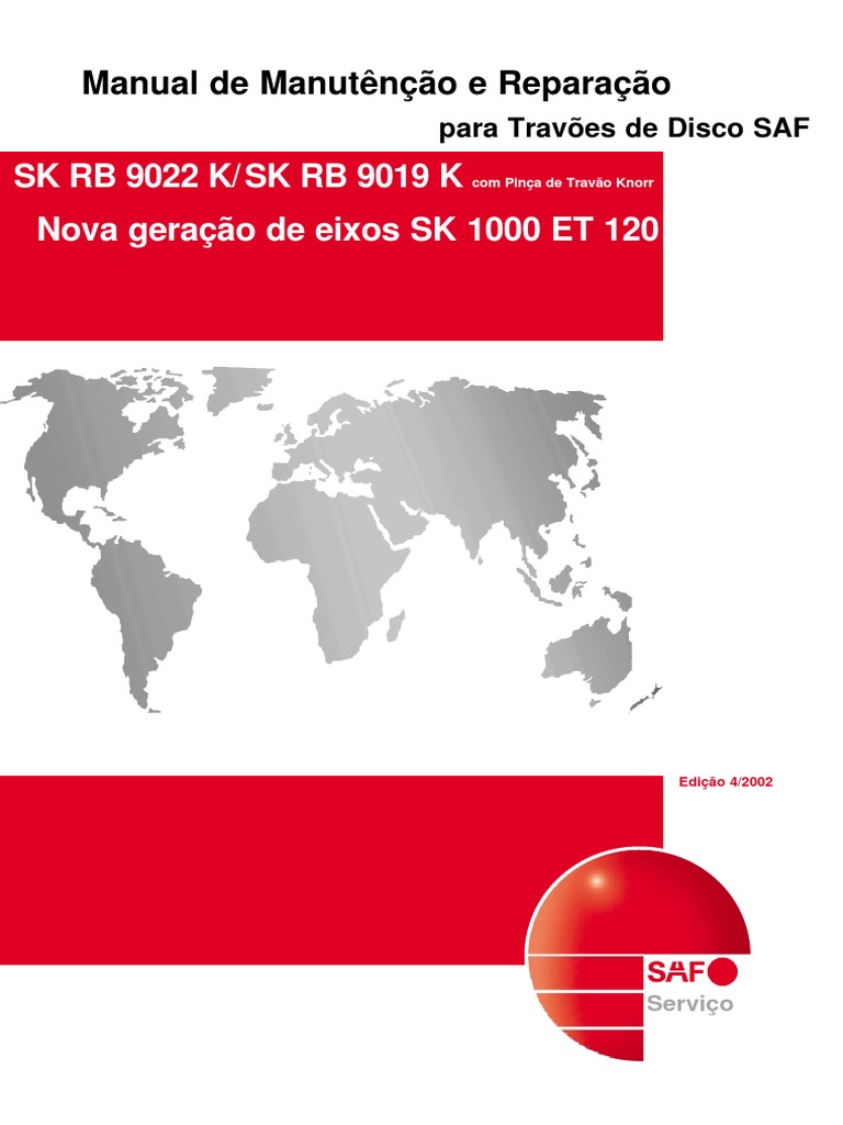 SAF Axle Maintenance Manual | PDF | Freio | Parafuso