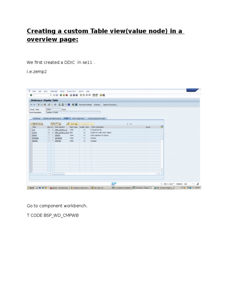 Creating A Custom View in A Overview Page | PDF | Web Browser ...