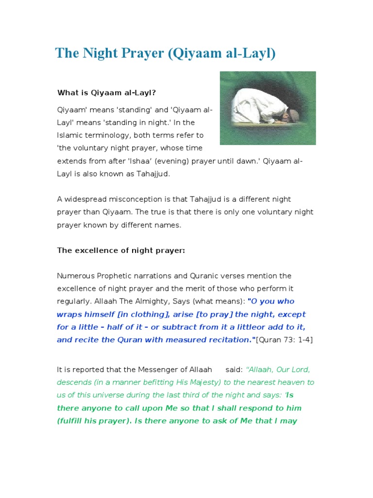 Understanding Night Prayer in Islam | PDF | Muhammad | Prophets And ...