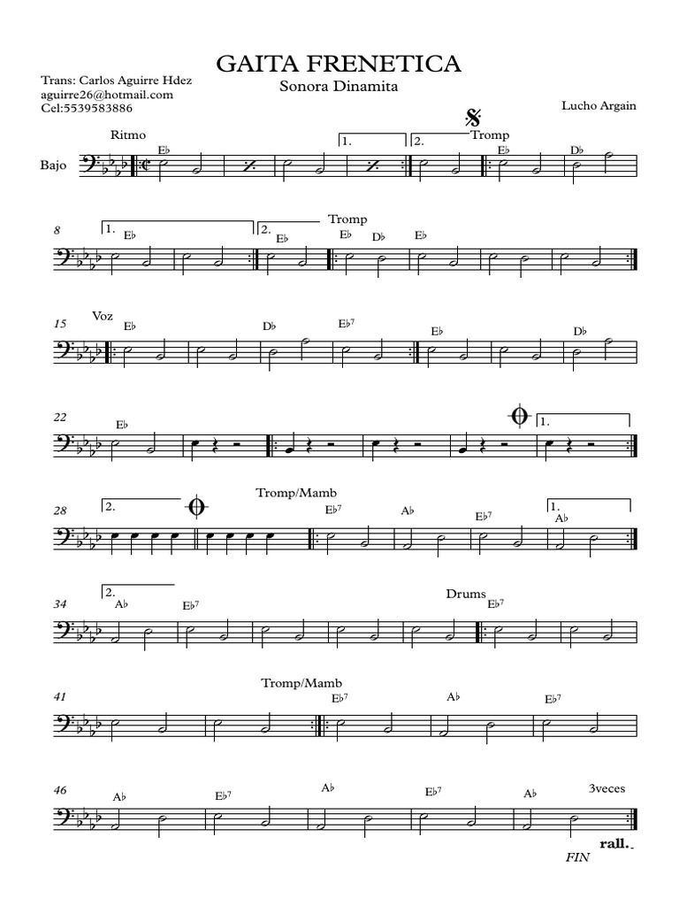 GAITA FRENETICA - Partitura Completa | PDF