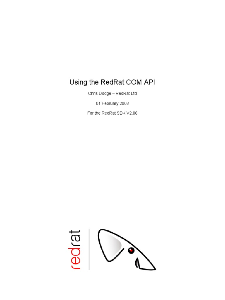 SDK Redrat Com API | PDF | Component Object Model | Application Programming Interface