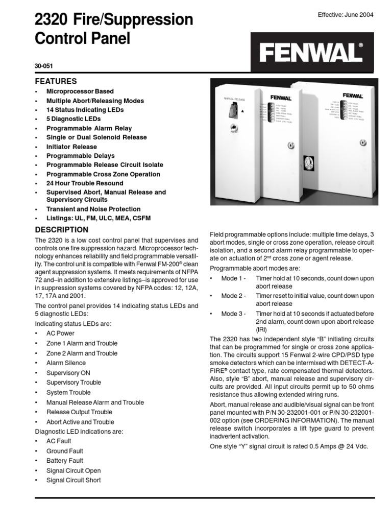 Fenwal 2320 | PDF | Timer | Relay
