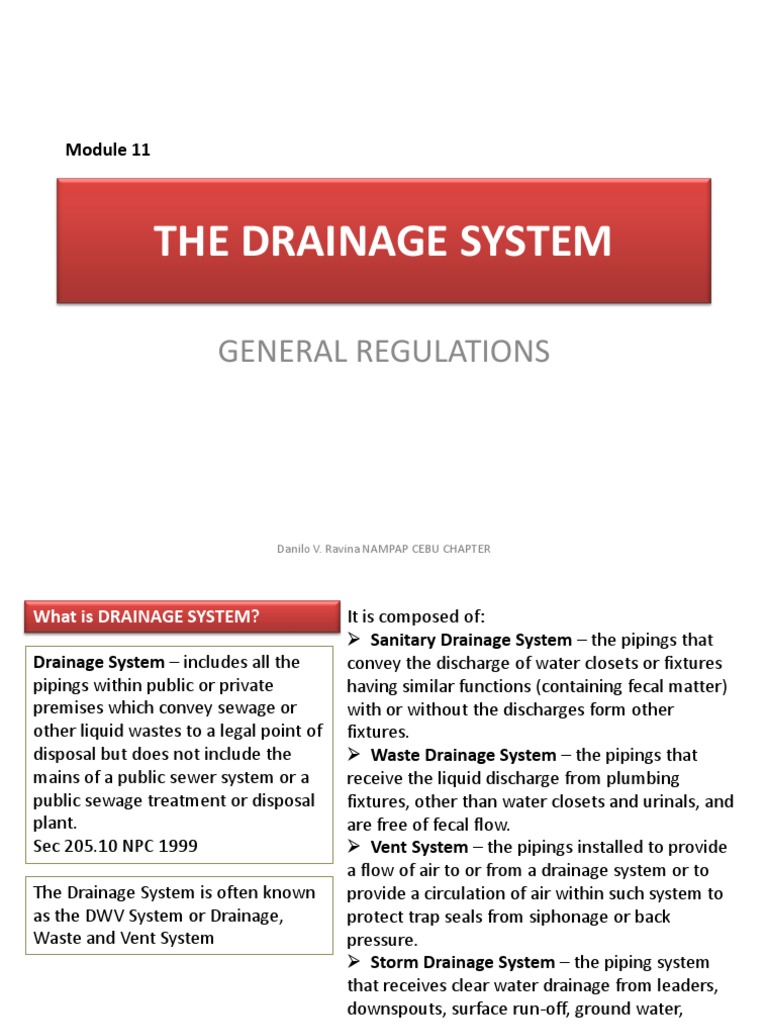 Drainage System Intro | PDF | Storm Drain | Sanitary Sewer
