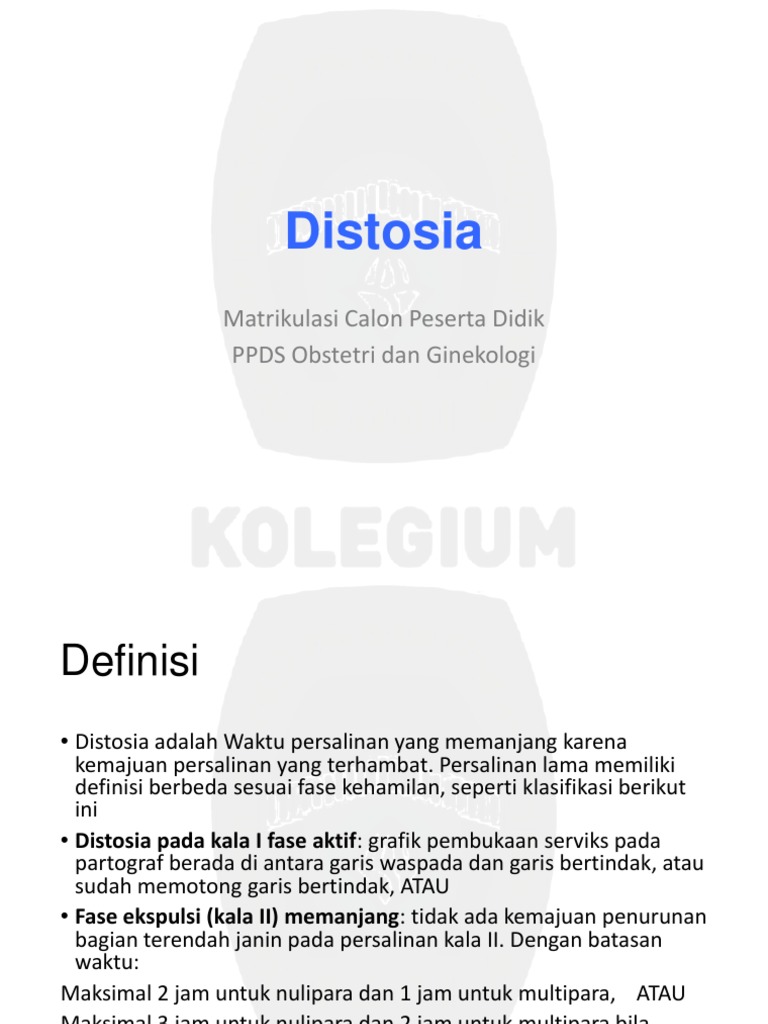 Distosia PDF | PDF