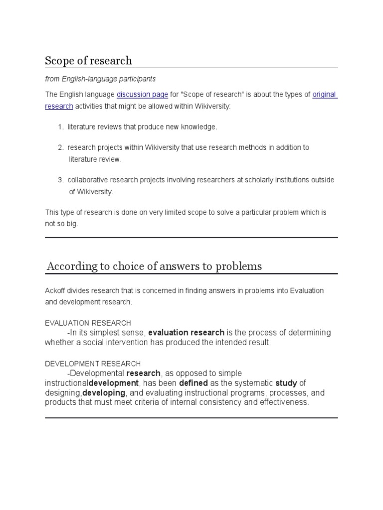 scope-of-research-according-to-choice-of-answers-to-problems
