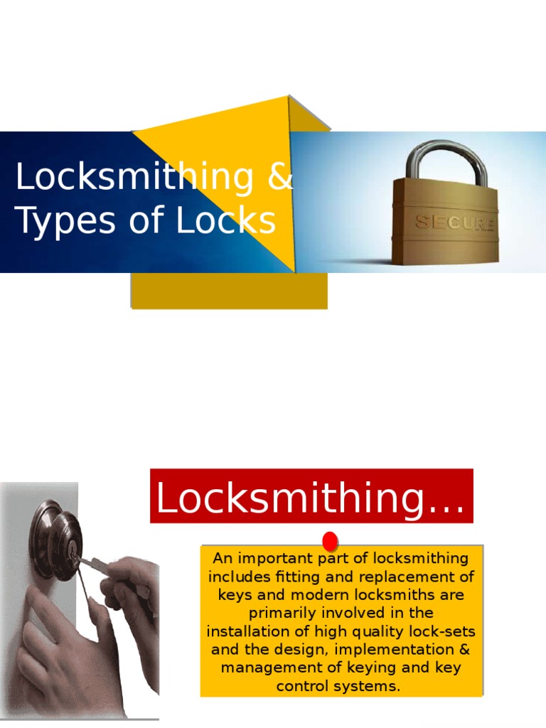 Locksmithing Types of Locks by Alpharettalocksmithsolution | Lock ...