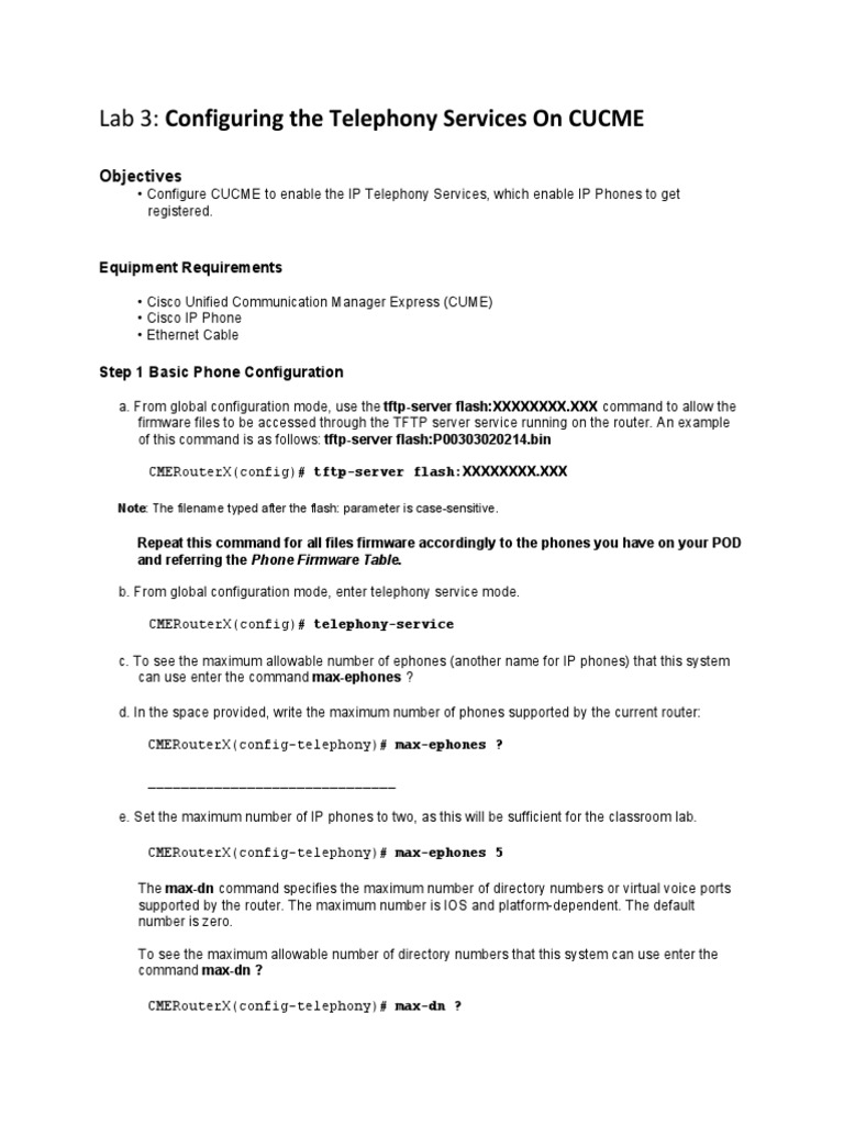 DLTT Peru - Voice Lab3 | PDF | Filename | Router (Computing)