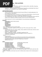 Psych Meds Cheat Sheet | PDF | Pharmacology | Psychoactive Drugs
