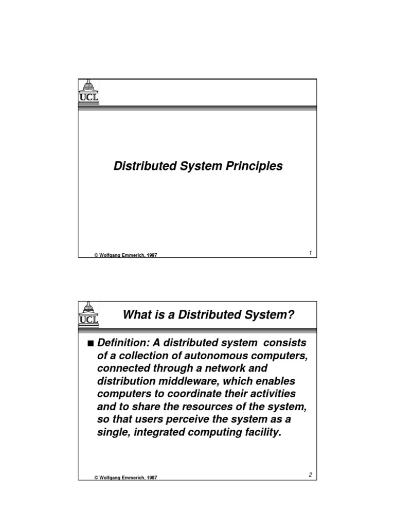 Distributed System Principles | PDF