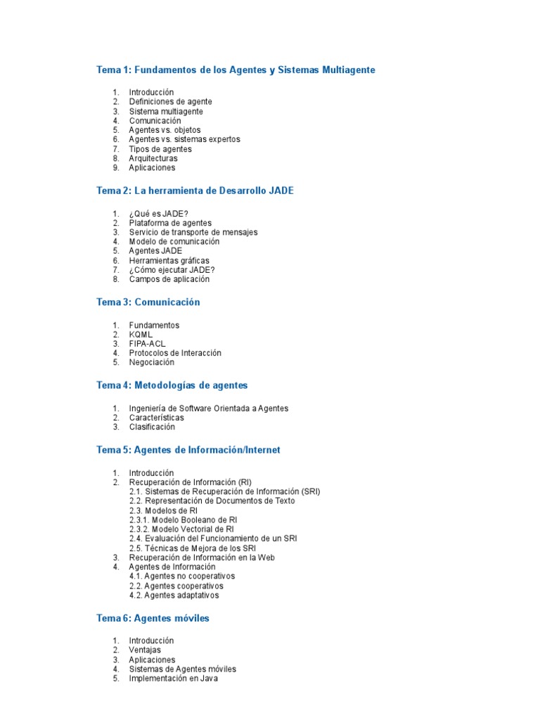 Sistemas Multiagentes | PDF
