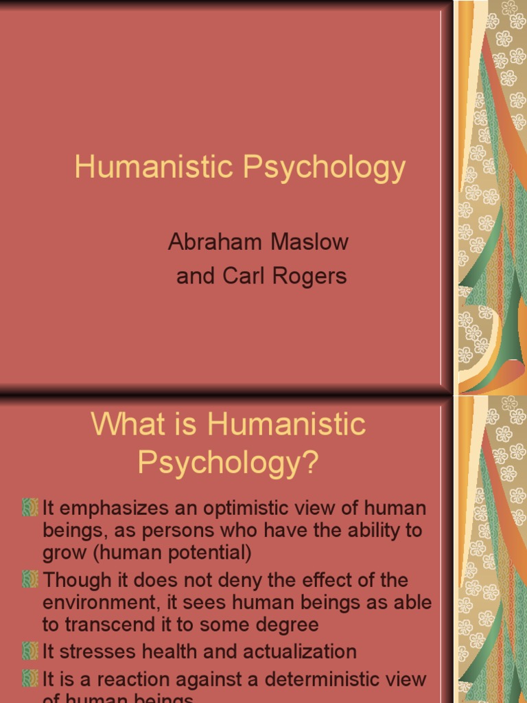 Humanistic Psychology: Key Figures and Concepts of Maslow and Rogers ...