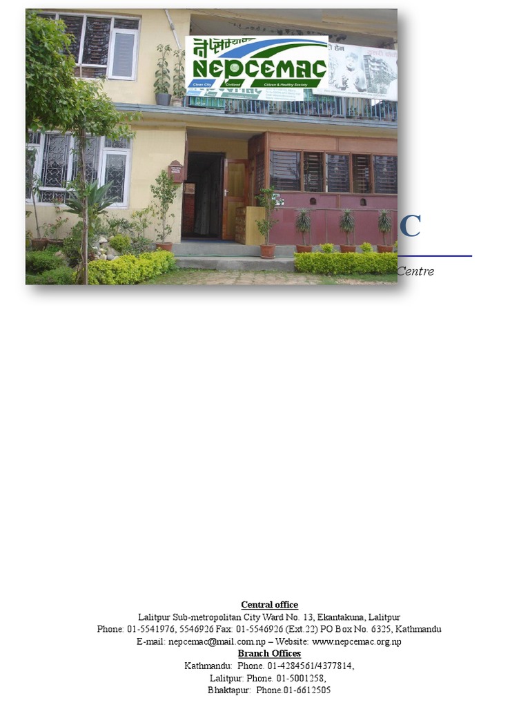Nepcemac Profile N 3 | PDF | Kathmandu | Non Governmental Organization