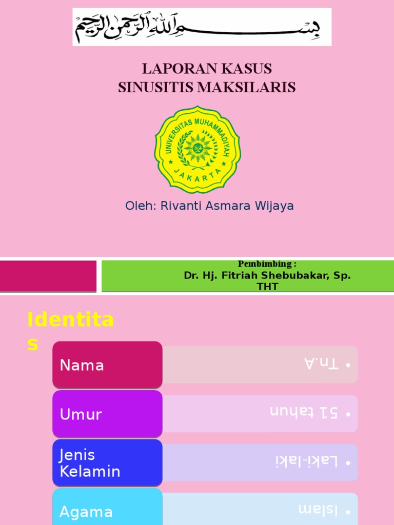 Laporan Kasus Sinusitis Maxilaris | PDF