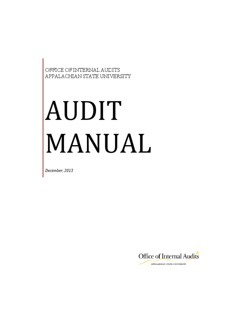 Internal Audit Manual | PDF | Internal Audit | Audit Committee