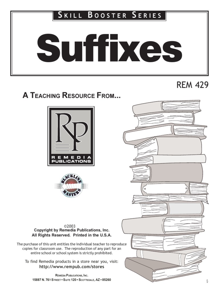 Suffixes PDF | PDF