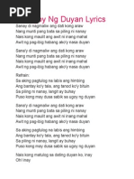 Ili-Ili Tulog Anay Lyrics | PDF
