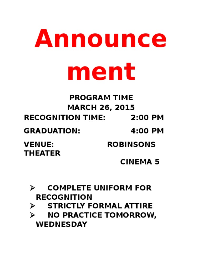 Announcement | PDF