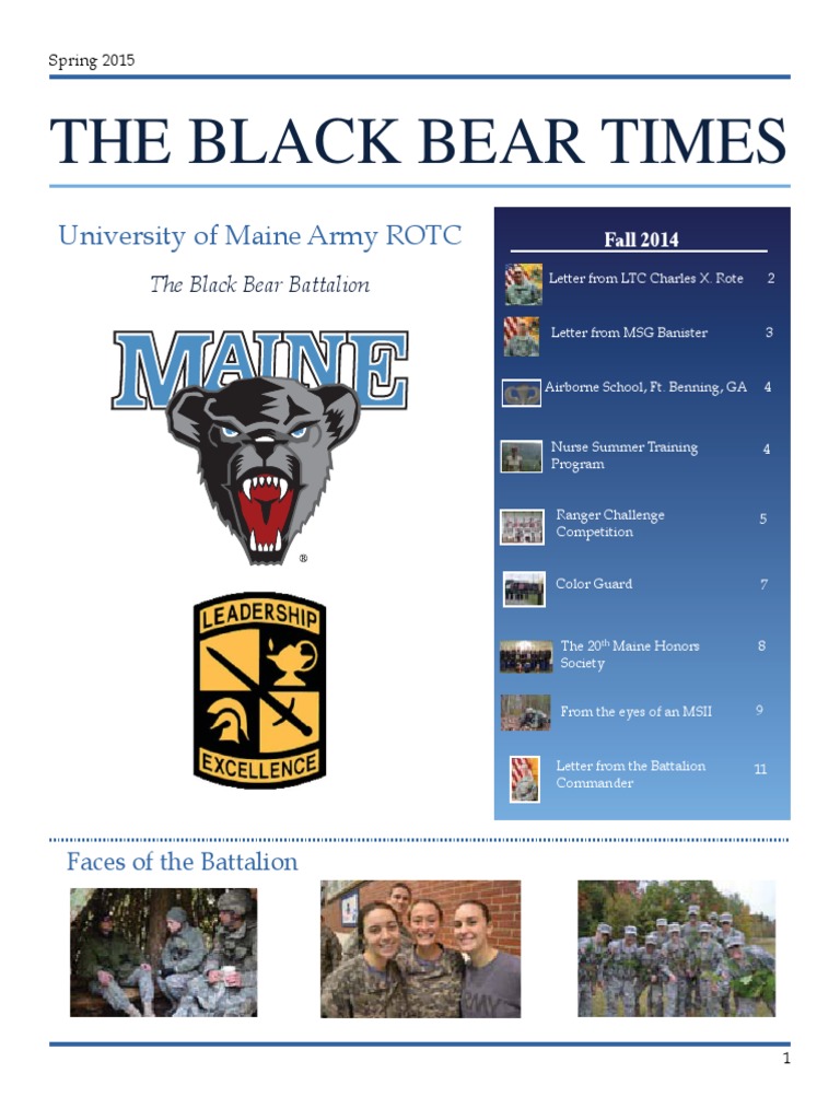 UMaine Army ROTC Newsletter | PDF | Military | Military Science