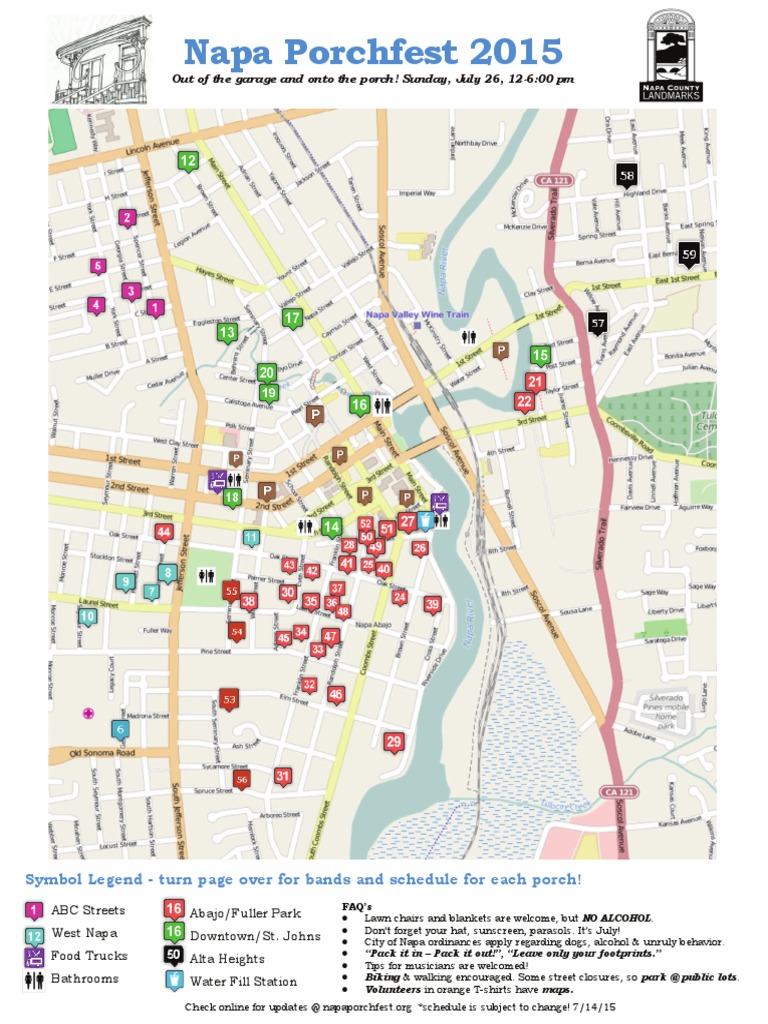 2015 Porchfest Map | PDF | Rock Music | Blues