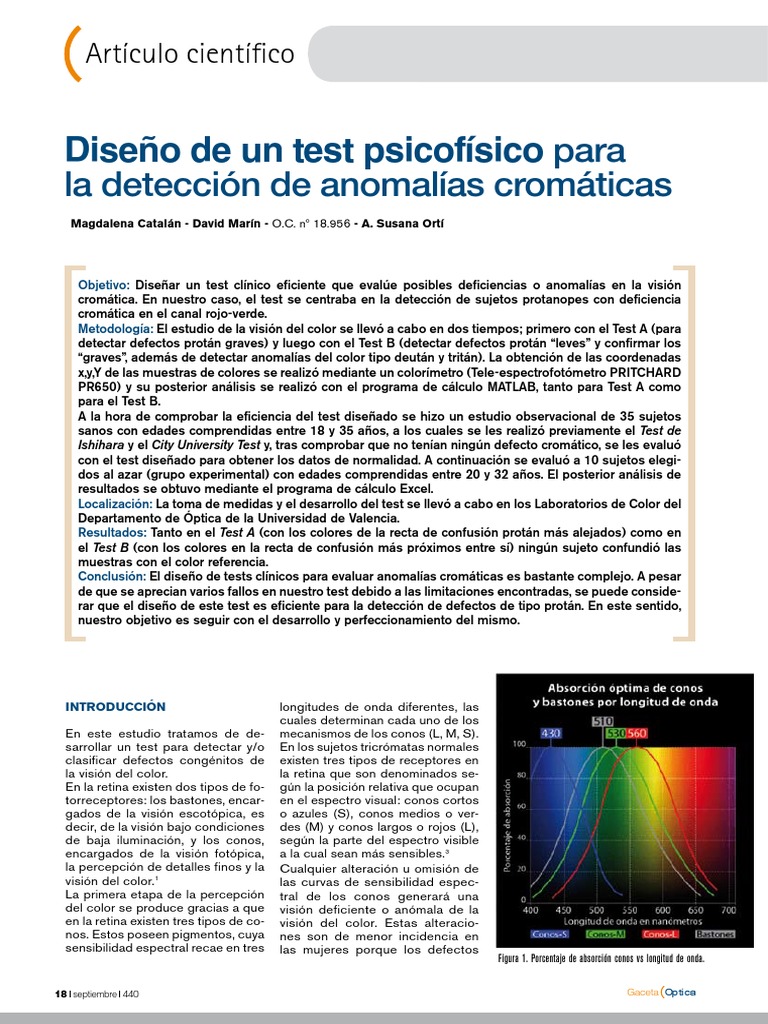 anomalia cromatica | Color | Percepción visual