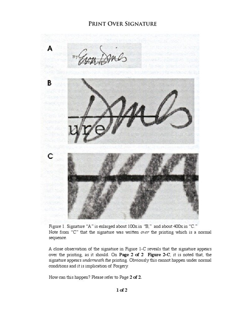 Print Over Signature | PDF