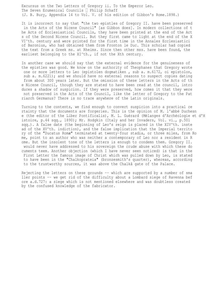 Letter Gregory II | PDF | Catholic Church | Religion And Belief