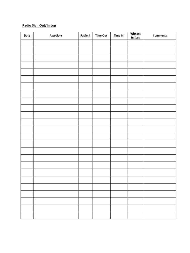 Radio Log | PDF