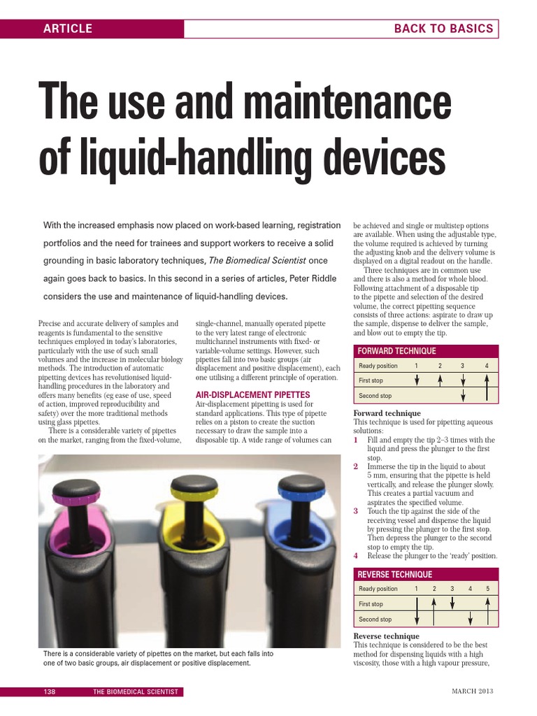 2013 Feb Liquid Handling Devices | PDF | Standard Deviation | Accuracy ...