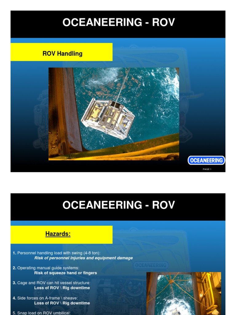ROV Handling Document | PDF | Nature