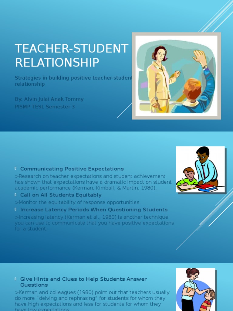 Teacher Student Relationship | Download Free PDF | Teachers ...
