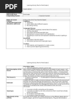 Nature Walk Lesson Plan | PDF | Lesson Plan | Educational Assessment