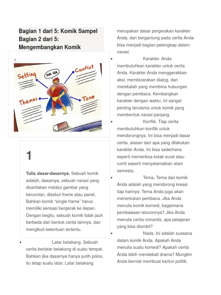 Bagaimana Membuat Komik | PDF | Griya & Taman | Fiksi Umum