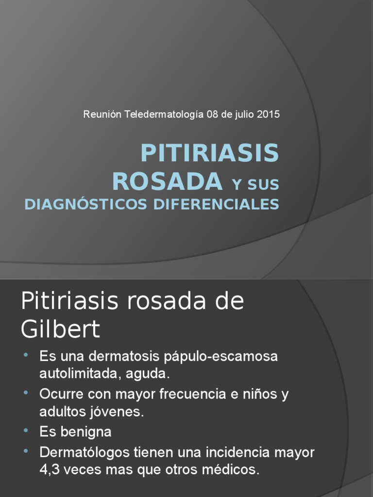 Pitiriasis Rosada | Descargar gratis PDF | Medicina | Medicina CLINICA