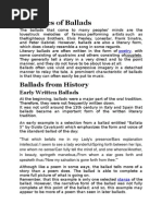 Understanding Ballads and Their Structure | PDF | Metre (Poetry) | Poetry