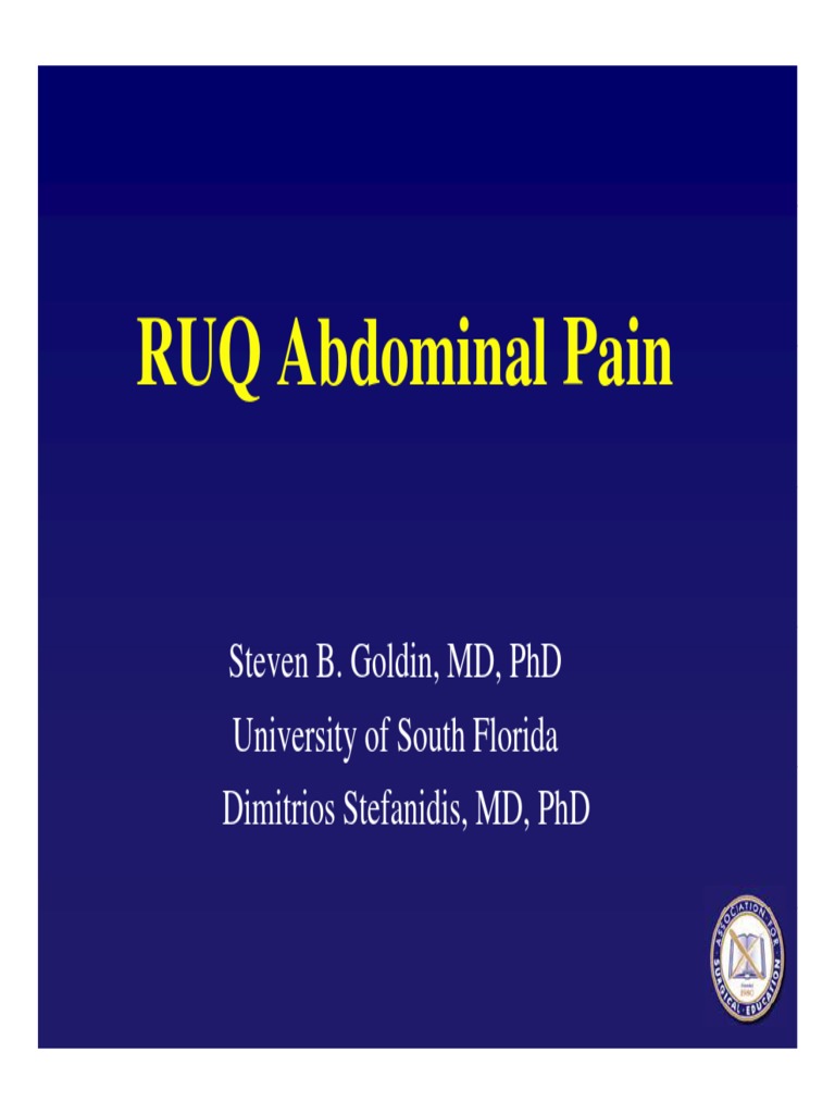 Ruq Abdominal Pain | PDF | Gallbladder | Digestive System