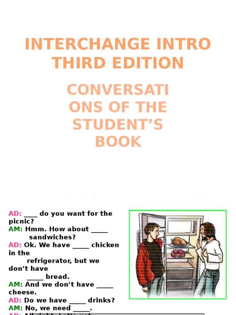 Interchange Intro Third Edition: Conversati Ons of The Student'S Book ...