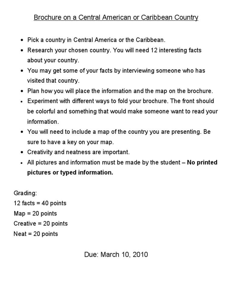 Central America & Caribbean Country Brochure | PDF | Career & Growth