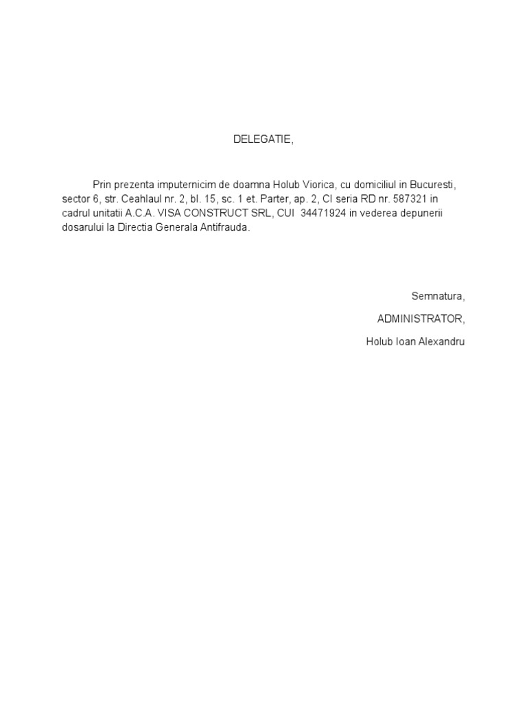 Delegatie Model | PDF