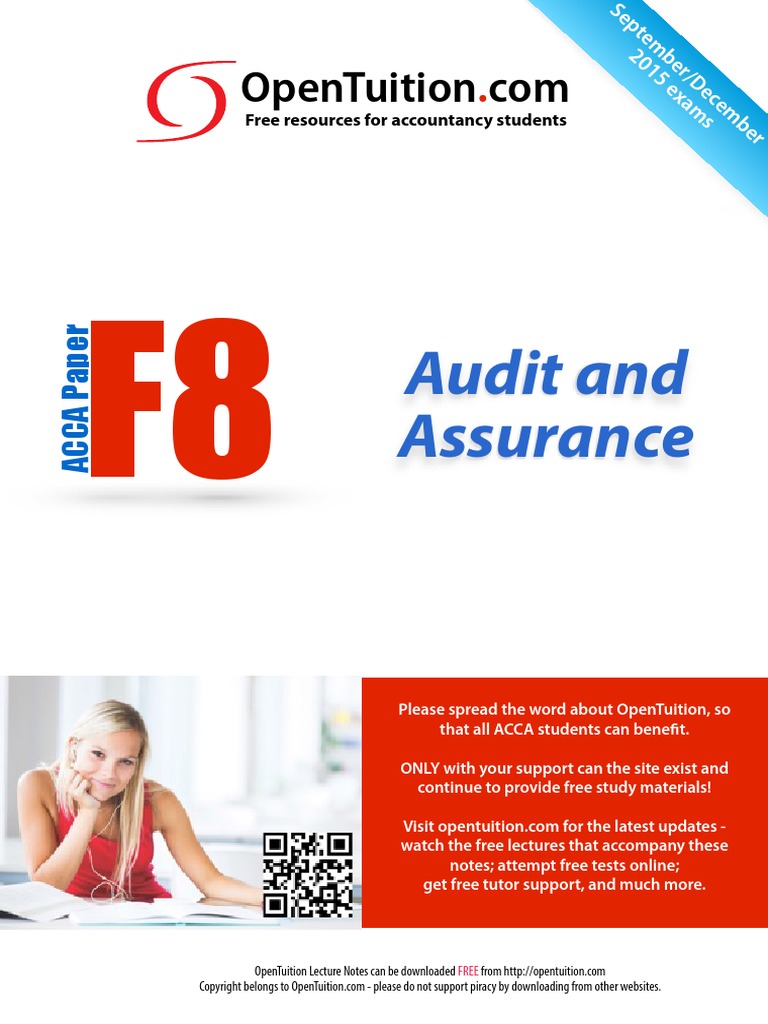 ACCA F8 December 2015 Notes | PDF | Auditor's Report | Financial Audit