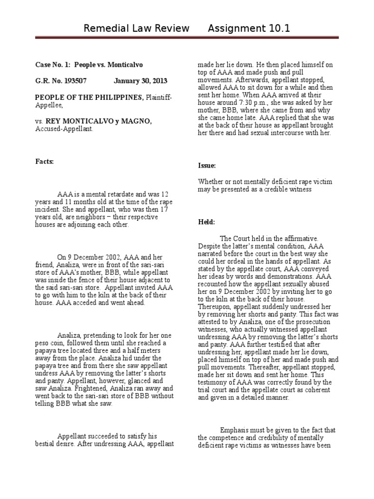 Assignment 10.1 | PDF | Entrapment | Mootness