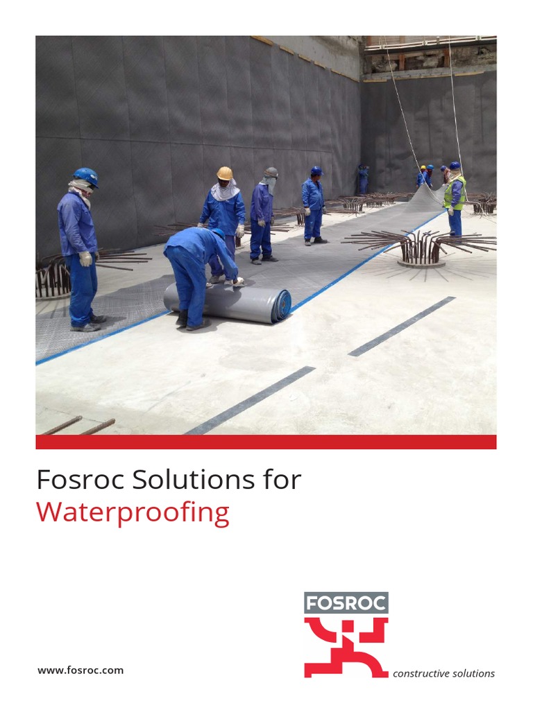 Fosroc Waterproofing Brochure | PDF | Roof | Concrete