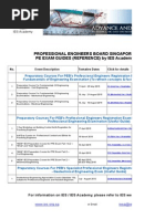 Professional Engineers Board Singapore Pe Exam Guides (Reference) by ...