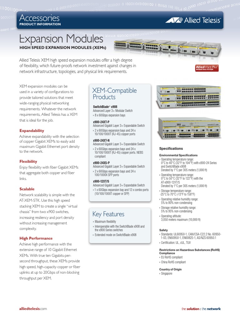 Expansion Modules: Accessories | PDF | Computer Networking | Telecommunications Engineering