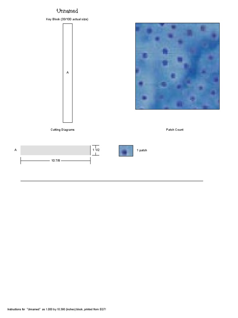 Cutting Diagrams for Block Patterns | PDF