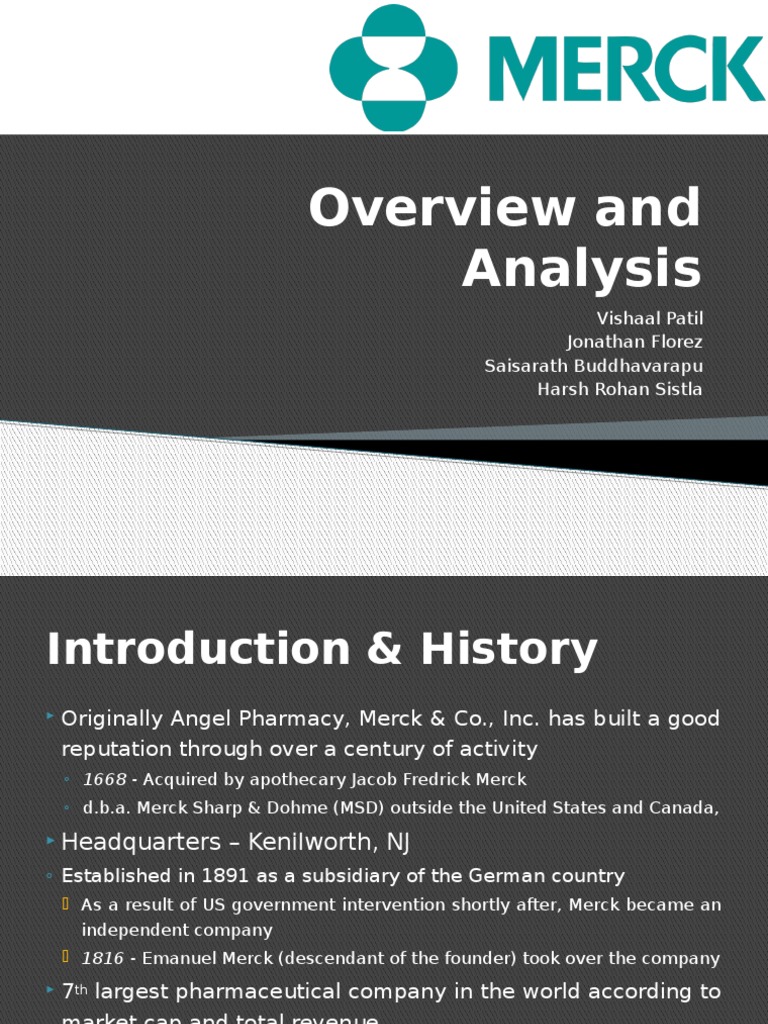 Merck & Co.: A Century of Innovation | PDF | Merck & Co. | Pharmaceutical