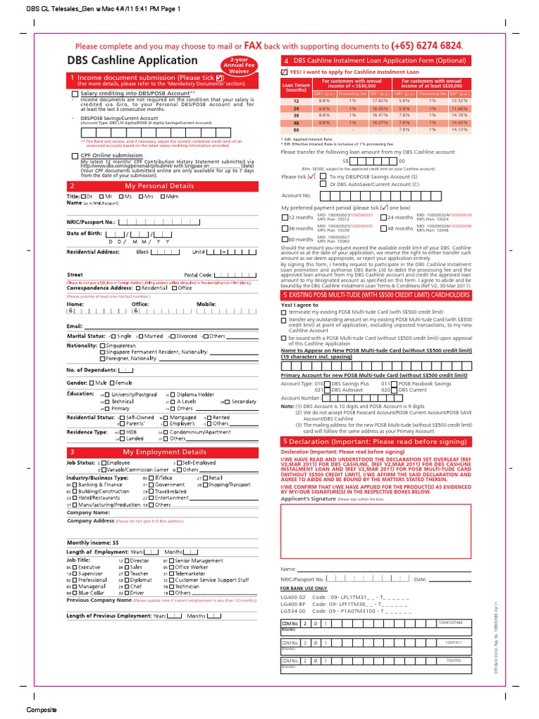 Cashline Form - Latest | PDF | Debit Card | Loans