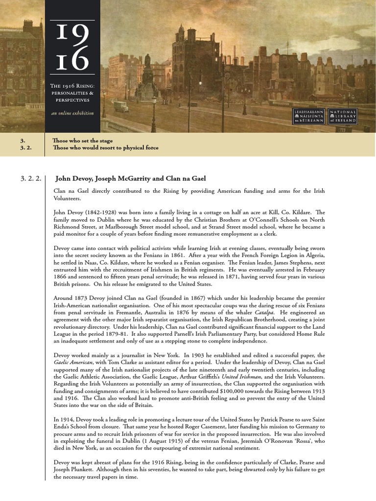 John Devoy PDF | PDF | Irish Republican Brotherhood | Irish Nationalism