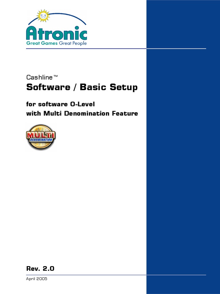 Manual Software Basic Setup Atronic Cashline WBC Rev 2 0 | PDF ...
